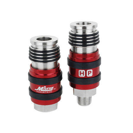 2-In-ONE Universal Safety Exhaust Industrial Coupler, 3/8" NPT x 3/8"