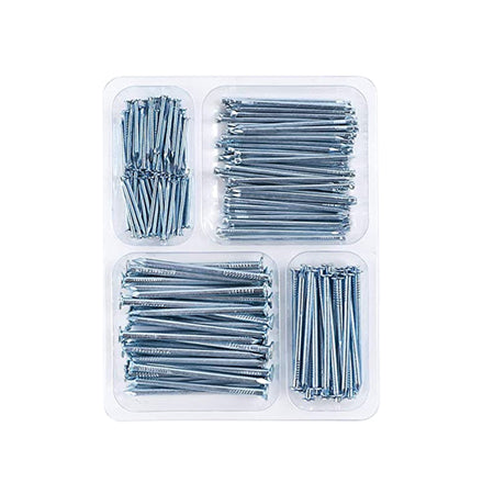Hardware Nails for Hanging Pictures, 4 Size Zinc Tiny Nail Assorted Ki