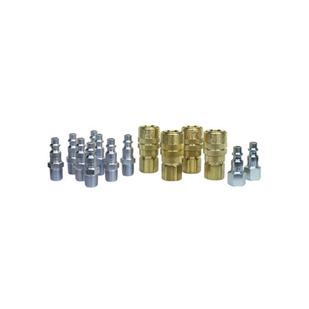 1/4" NPT M-STYLE® Air Coupler and Plug Kit (12-Piece)
