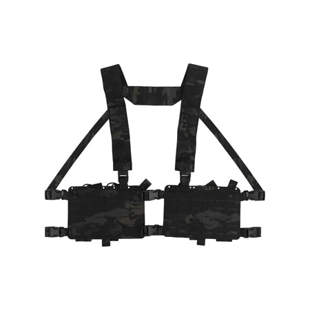 Tactical Chest Pack,Placard Split Front Chest Rig MOLLE System Magazin
