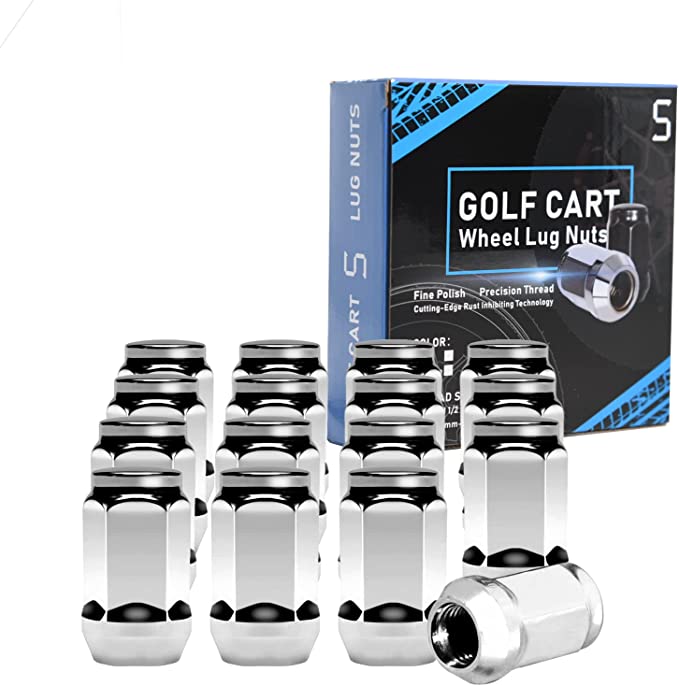 Shu-Ran Golf Cart Wheel Lug Nuts Standard 1/2"-20 for EZGO
