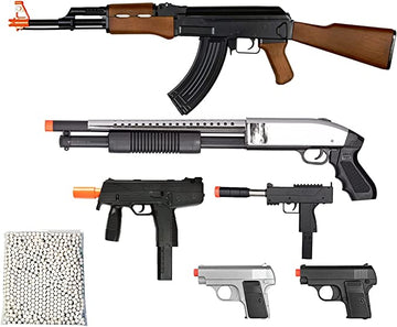 Airsoft Toy Gun Package Bundle All in One with Powerful Spring AK Rifl
